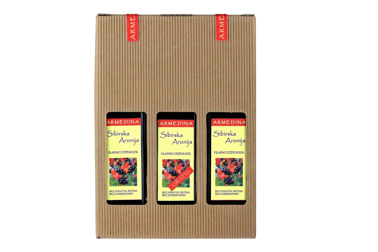 Armedina Sibirska Aronija 750 ml, 2+1 Gratis