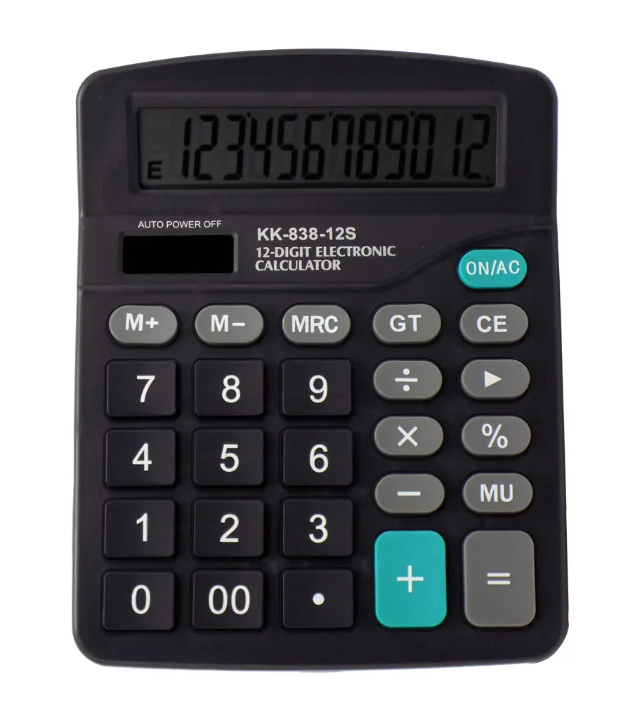 Kalkulator Memoris KK-838-12S OP508, Crni