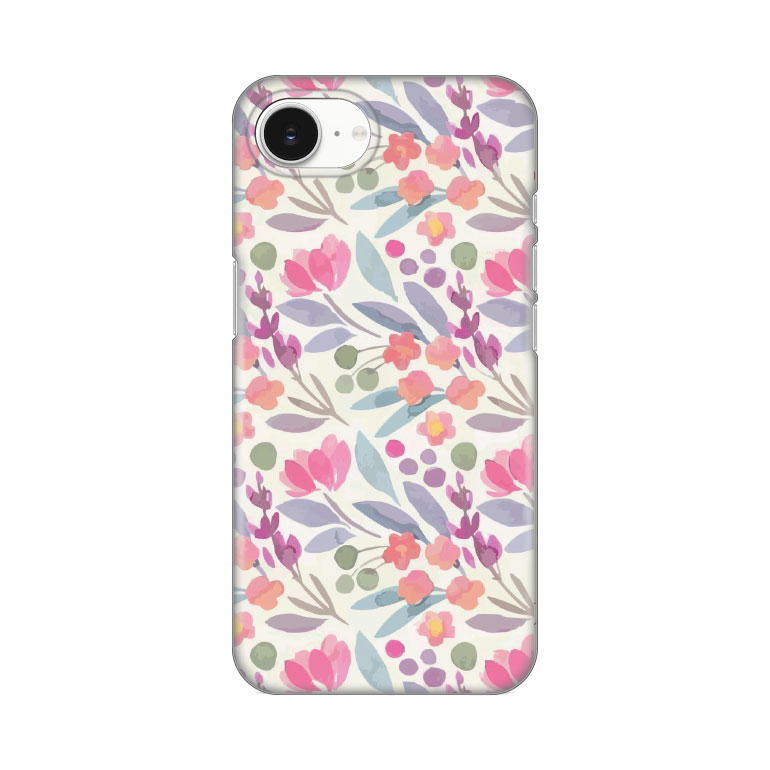 Silikonska futrola print za iPhone 16e Watercolor Flowers