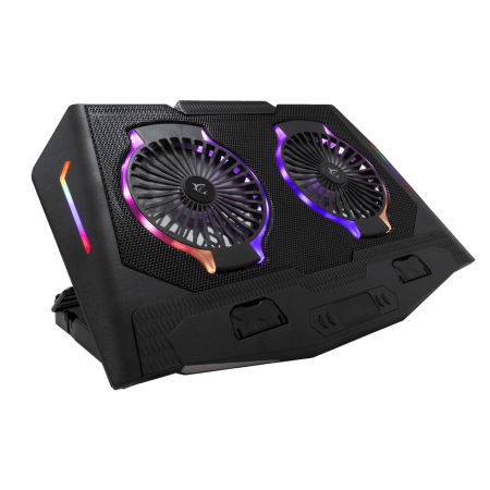 White Shark GCP 10 ICE SHADOW / 2 vent. RGB Cooling Pad