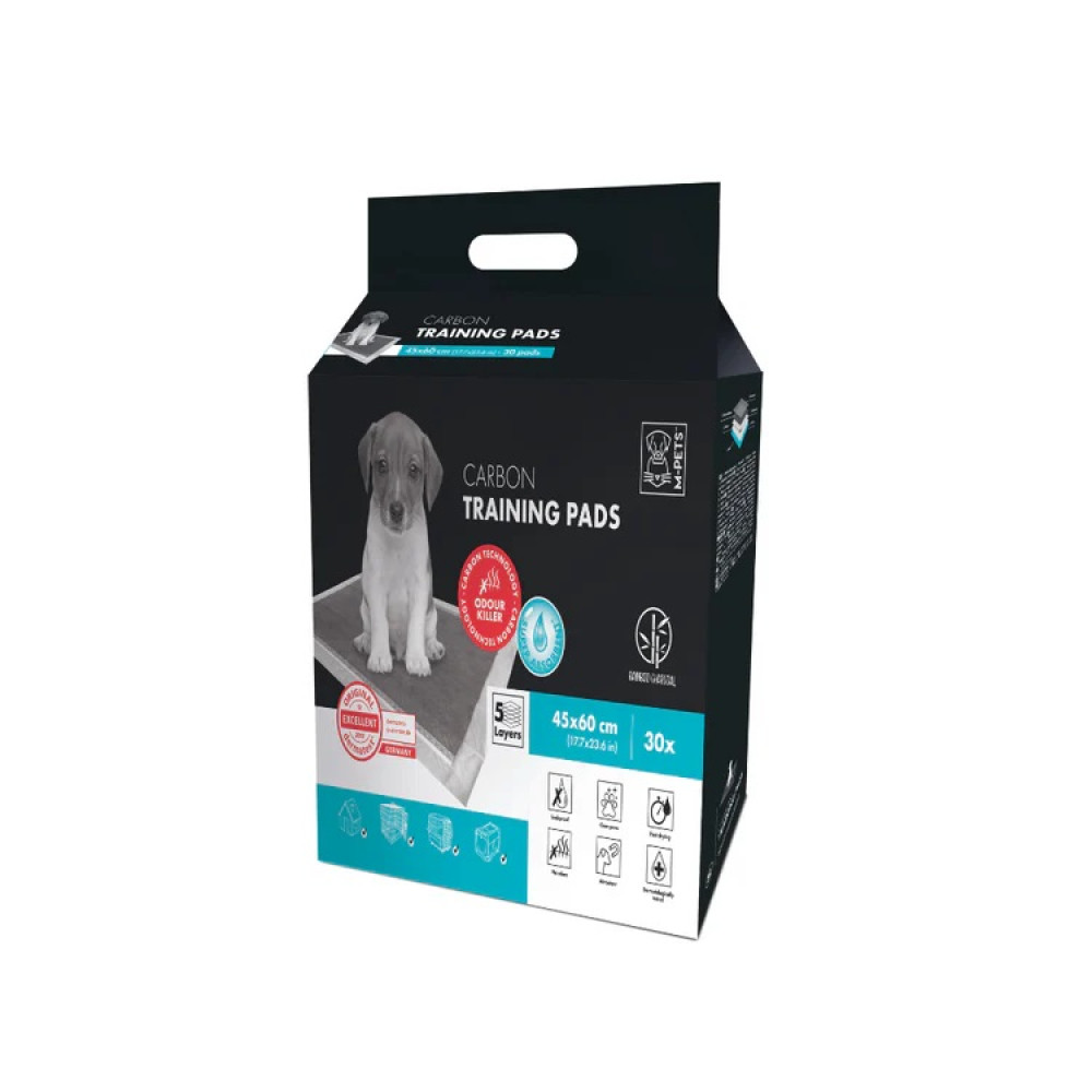 M-Pets Pelene za pse Carbon 30 komada 90x60cm