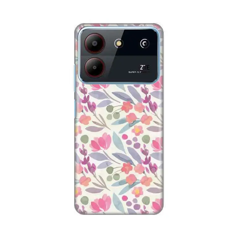Maska silikon Print za ZTE Blade A54 Watercolor Flowers