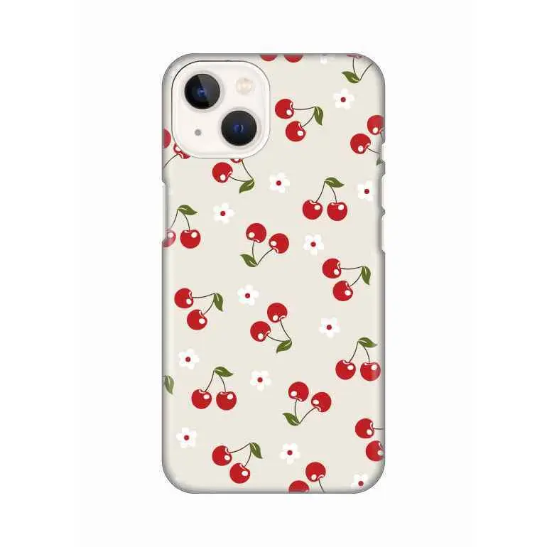 Maska silikon Print za iPhone 13 Cherry and Flowers