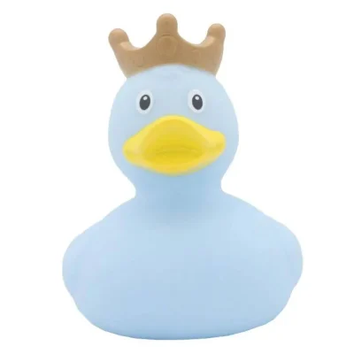 Lilalu Patkica - Rubber Duck, Crown, blue, 9 cm