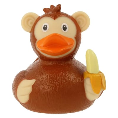 Lilalu Patkica - Rubber Duck, Monkey, 9 cm