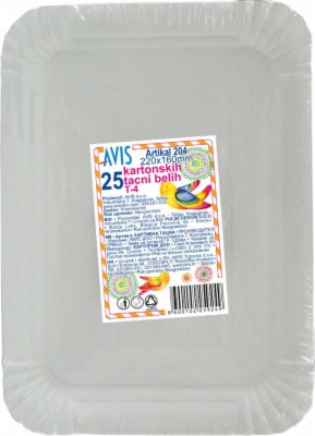 TACNE KARTONSKE BELE T-4 AVIS 25/1