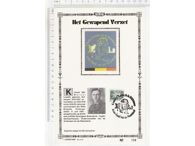Marcel Louette, Witte Brigade, Belgijski pokret otpora
