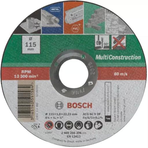 Bosch Rezna ploča,ravna 115x1x22.23mm MultiCon, 2609256306