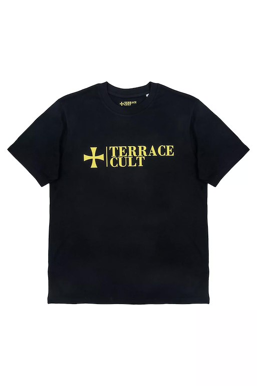 TERRACE CULT LOGO MAJICA CRNO ŽUTA