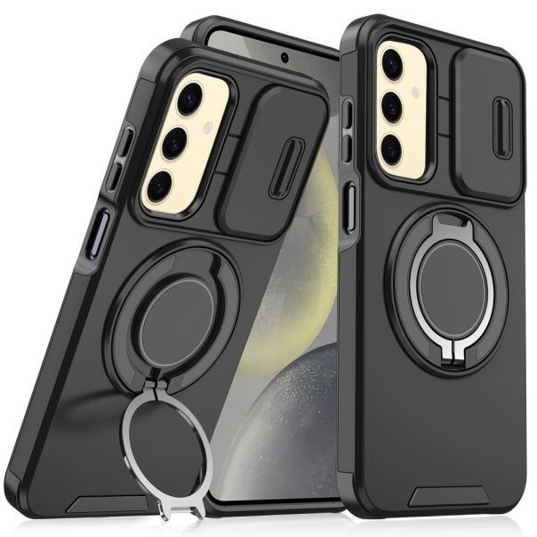Maska za Samsung Galaxy A26 5G CamShield Ring stand crna