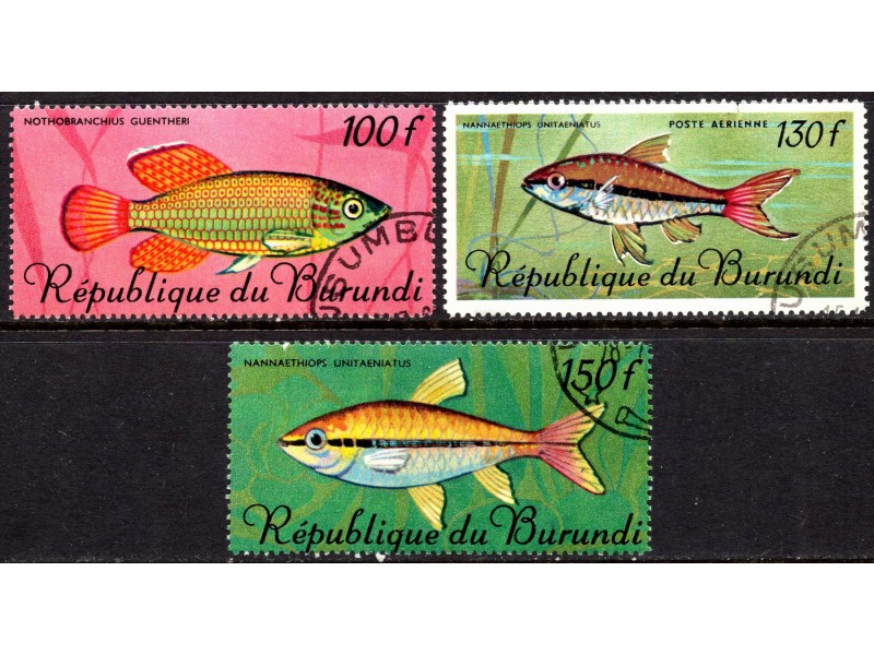 Burundi 1967. Fauna, Ribe
