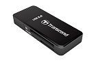 Transcend - Card reader, Mini F5, USB 3.1 Gen 1, SD/MicroSD SDHC/SDXC/UHS-I, Black