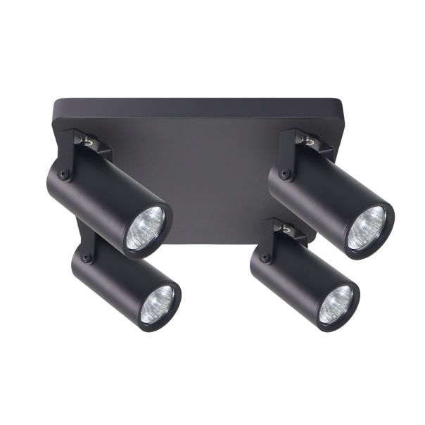 Gary Zidna Lampa Crna 4x15W GU10