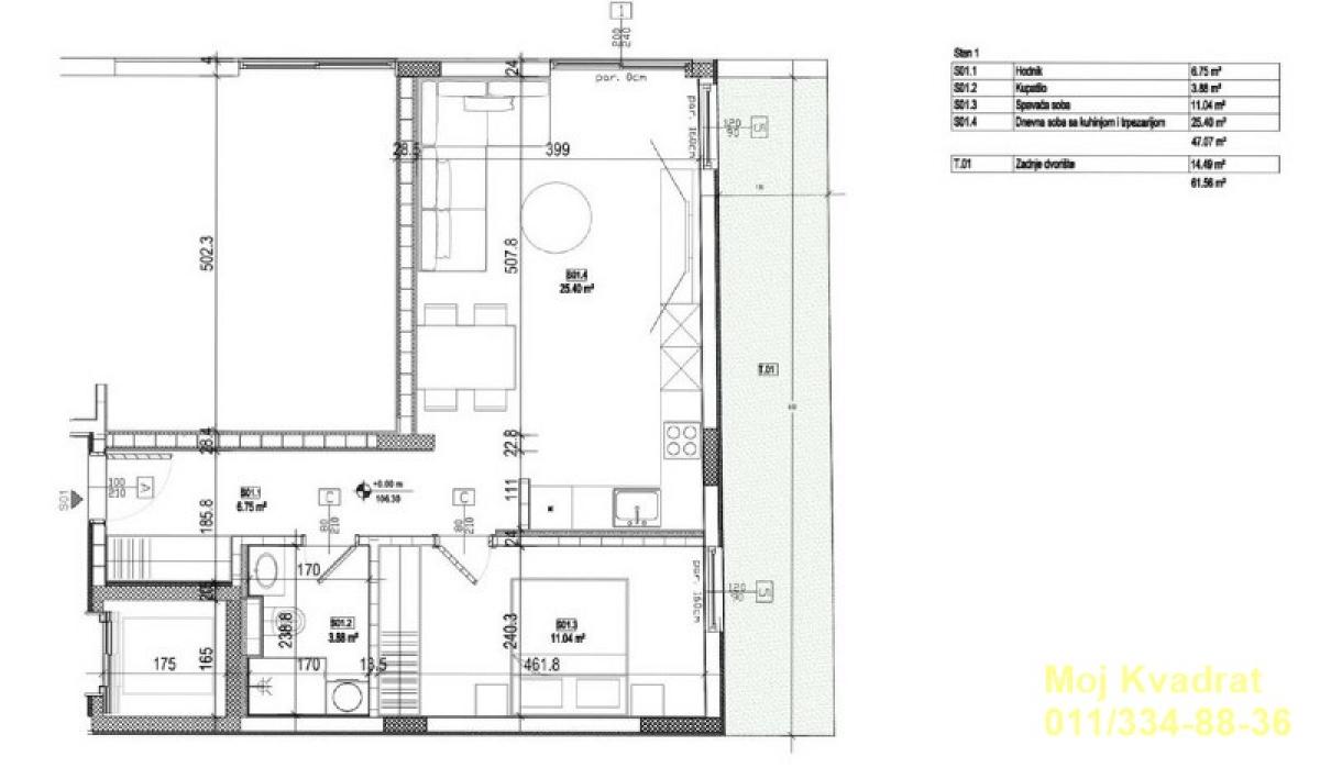Stan - Beograd, Voždovac Autokomanda - ID oglasa 22030