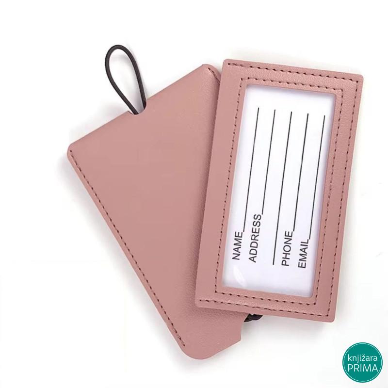 Tag za kofer TRAVEL roze