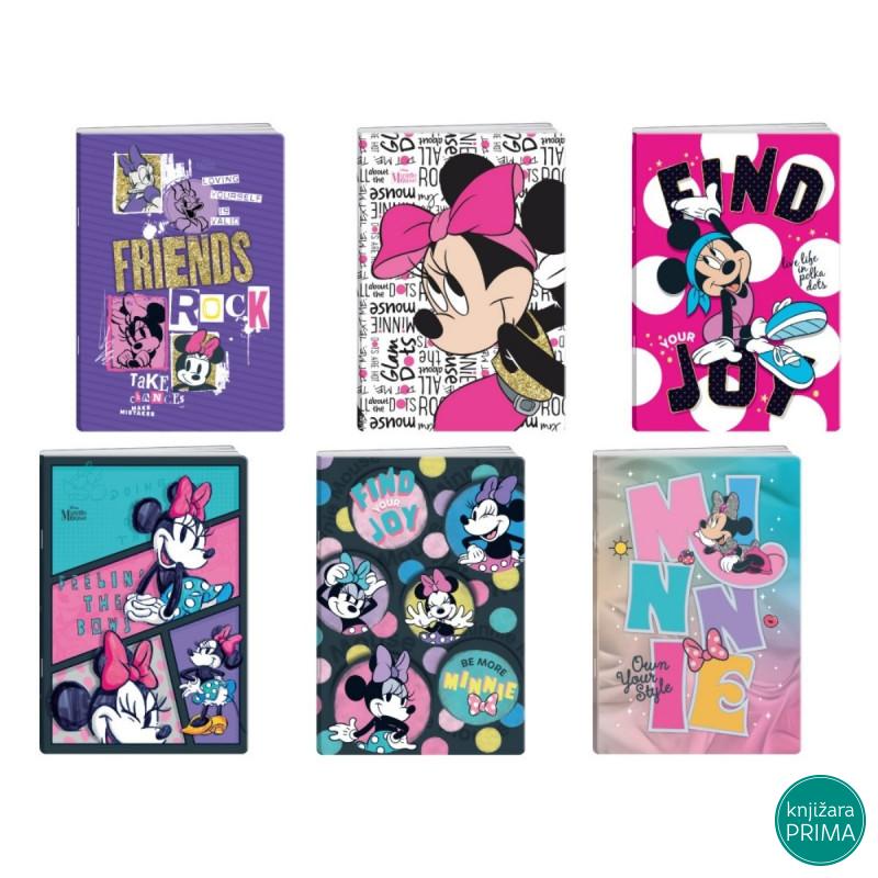 Sveska A5 male i velike linije PLAY Minnie Mouse