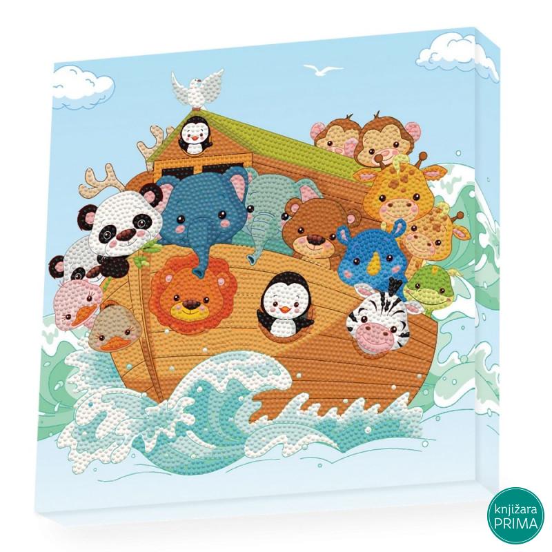 Ukrasi tačkicama DOTZIES platno 28x28 - Animals