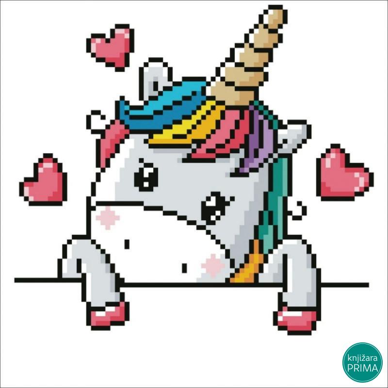 Ukrasi tačkicama DOTZIES - Unicorn Baby