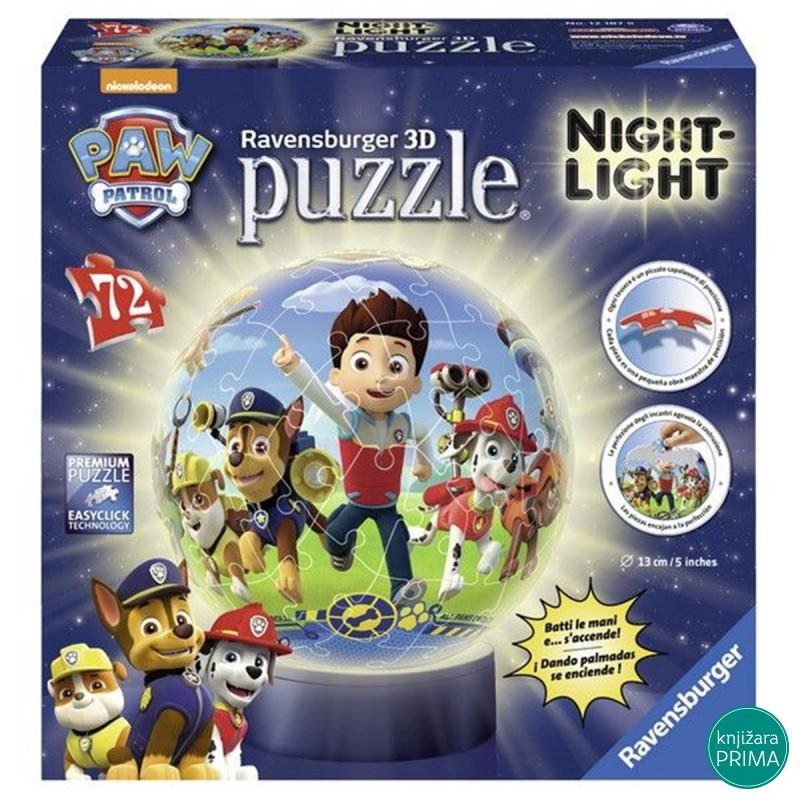 Puzzle RAVENSBURGER 3D Paw Patrol 72 dela