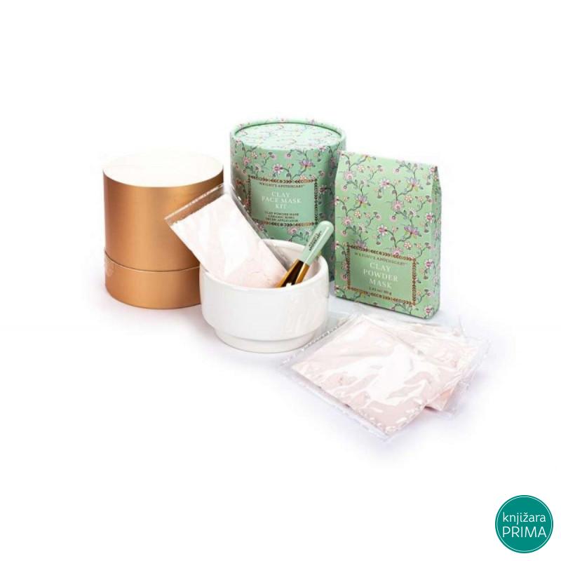 Set za nanošenje maske na lice Beautiful flower clay powder