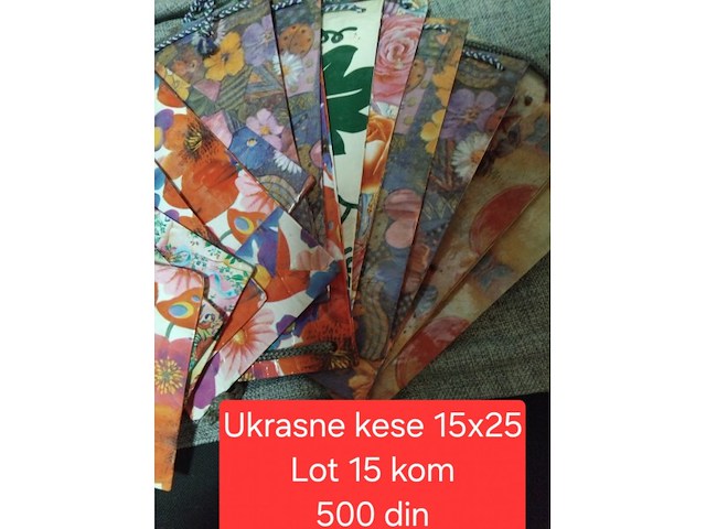 Lot ukrasnih kesa od 10 kom