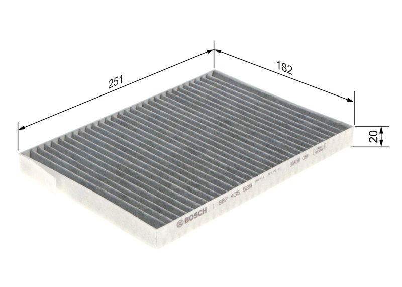 Filter, vazduh unutrašnjeg prostora BOSCH 1 987 435 529