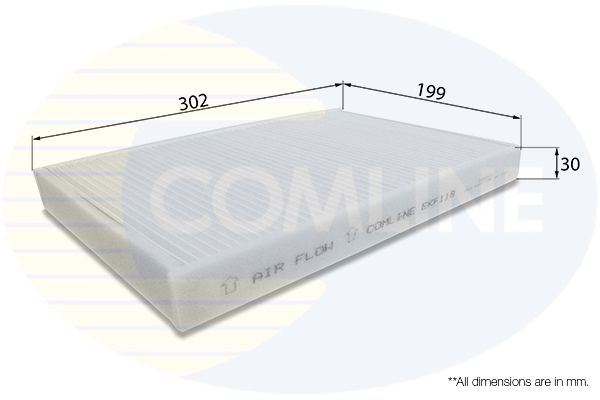 Filter, vazduh unutrašnjeg prostora COMLINE EKF119