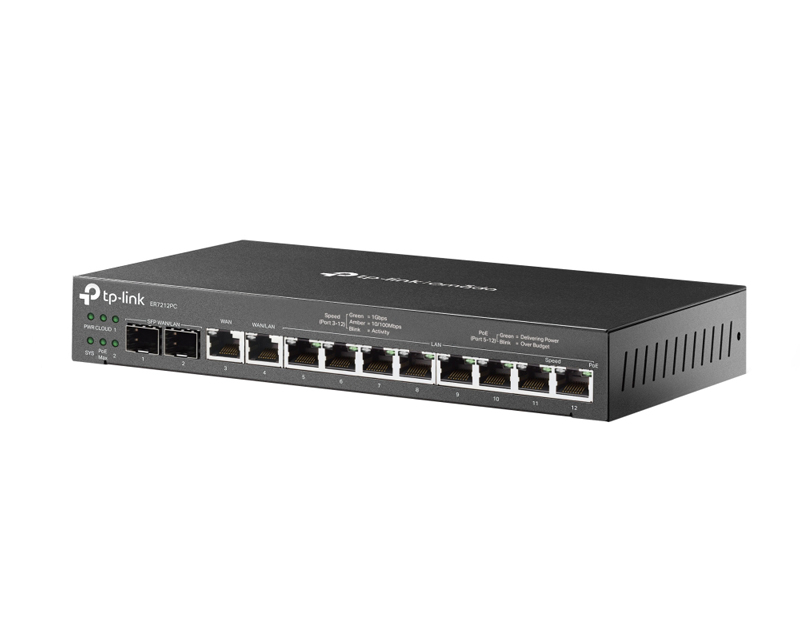 TP-LINK ER7212PC 3U1 kontroler+VPN Firewall ruter+Poe switch
