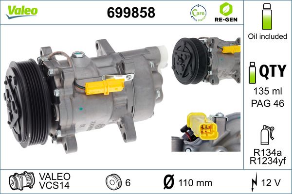 Kompresor, klima-uređaj VALEO 699858