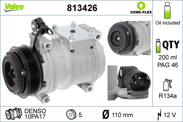 Kompresor, klima-uređaj VALEO 813426