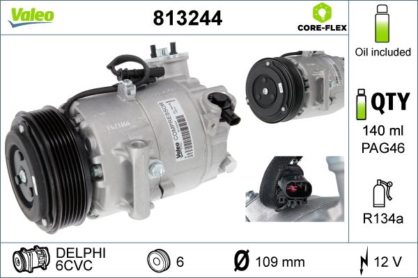 Kompresor, klima-uređaj VALEO 813244