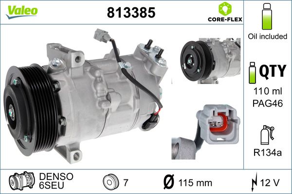 Kompresor, klima-uređaj VALEO 813385