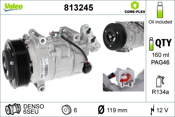 Kompresor, klima-uređaj VALEO 813245