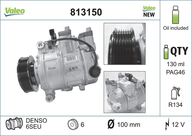 Kompresor, klima-uređaj VALEO 813150