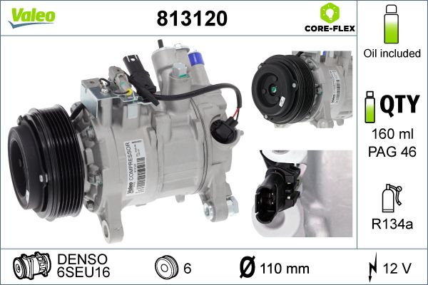 Kompresor, klima-uređaj VALEO 813120