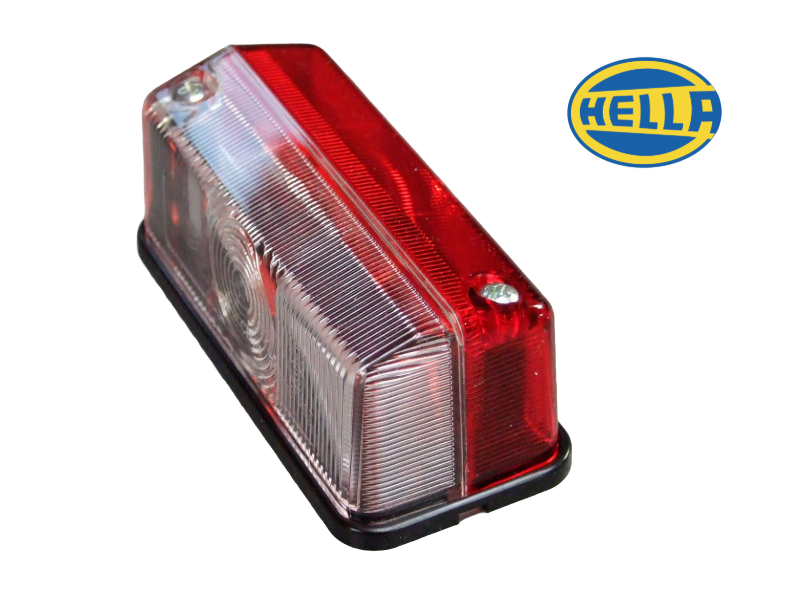 Lampa gabaritna belo-crvena 92×42 HELLA