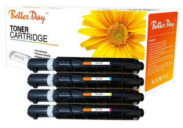 Toner BetterDay C-EXV-49 C MPS (Low temperature toner) zam. kaseta za Canon Cyan 19k