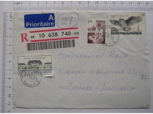 Koverat - Härnösand-Beograd