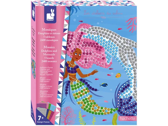 Janod Kreativni set - Mozaik Delfini i sirene