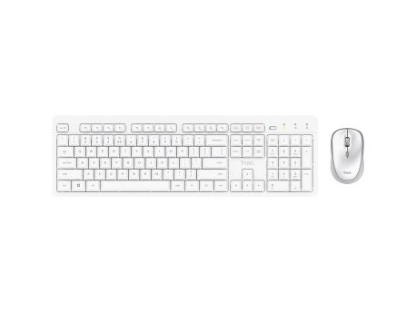 Tastatura+miš TRUST ODY II bežicna /US/bela