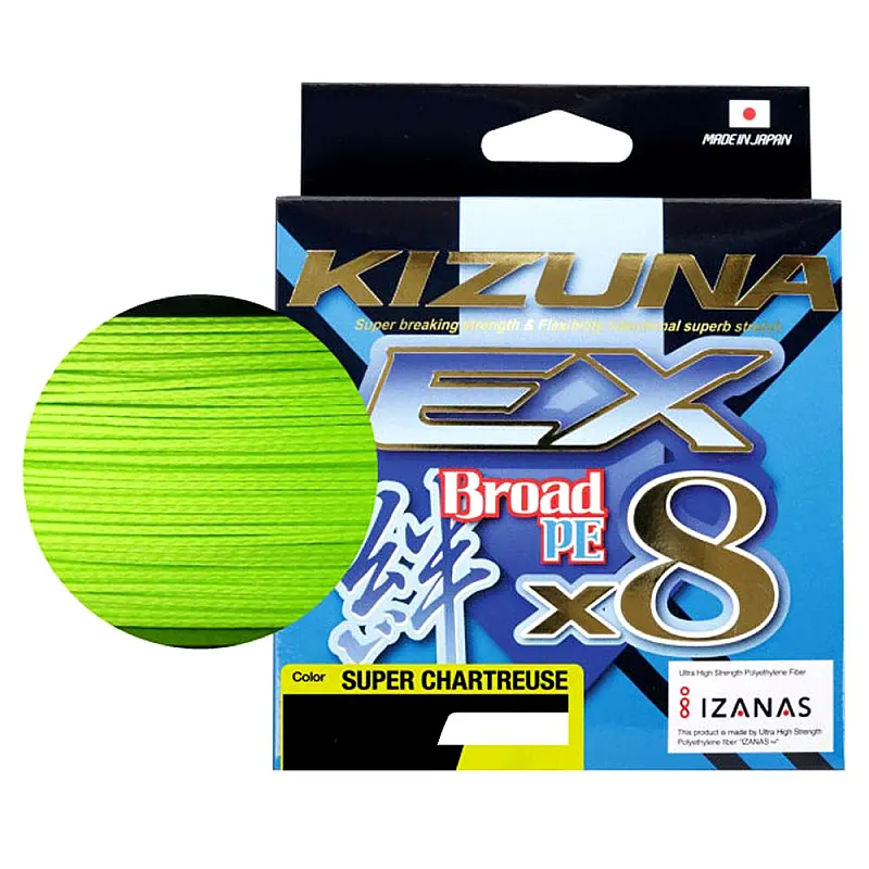 Owner KIZUNA EX 8X 56132 150m 0.21mm CHARTREUSE (56132-021) 64747