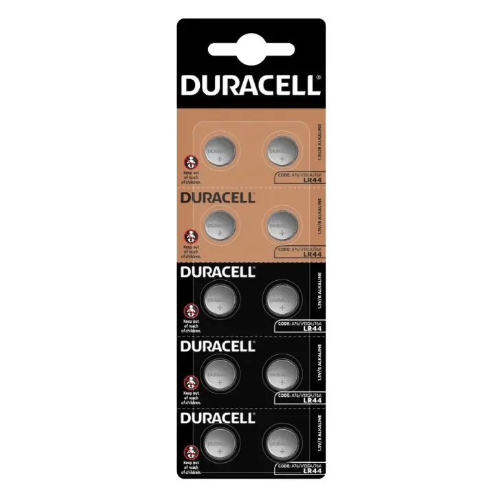 DURACELL Baterije LR44 HSDC, 10 komada