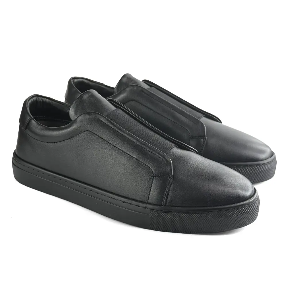 Mona Footwear Muške kožne patike, Crne