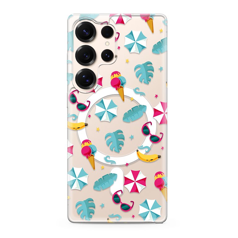 Futrola silikonska print MagSafe za Samsung S938 Galaxy S25 Ultra 5G beach (MS)