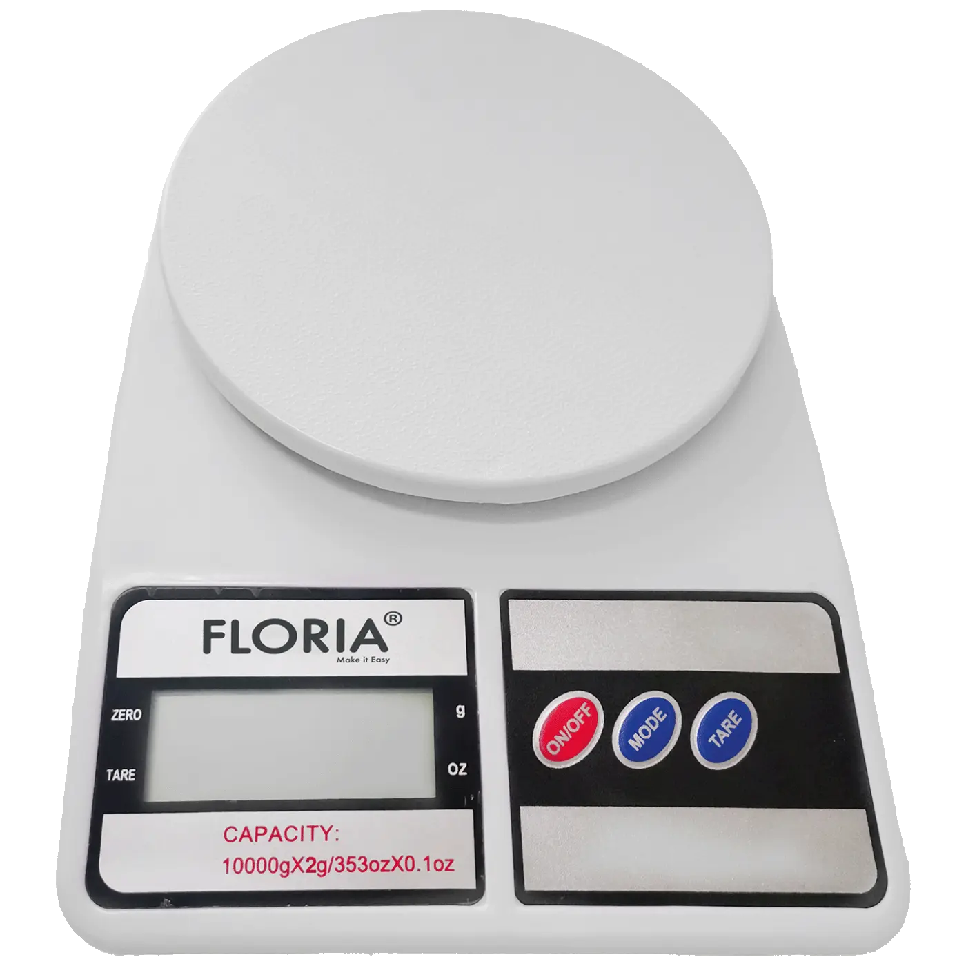 FLORIA Vaga kuhinjska ZLN9075, Do 1 kg, Bela