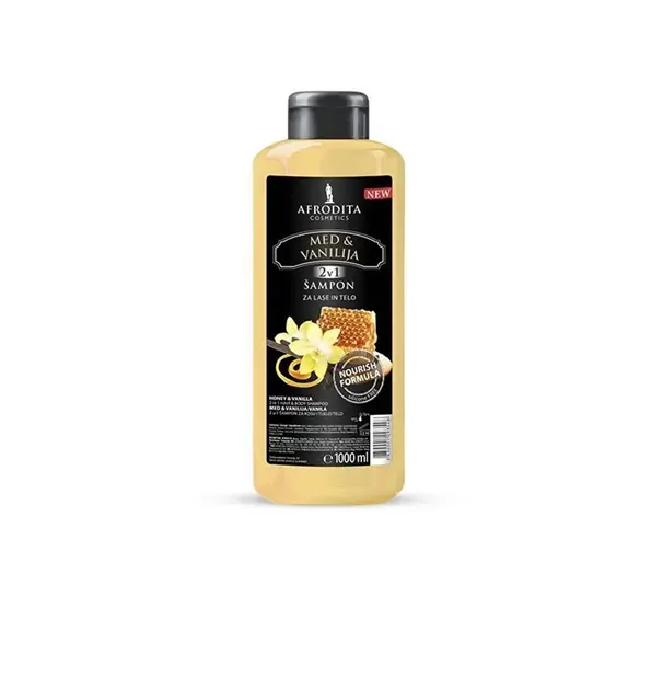 Afrodita Šampon med i vanila, 1l