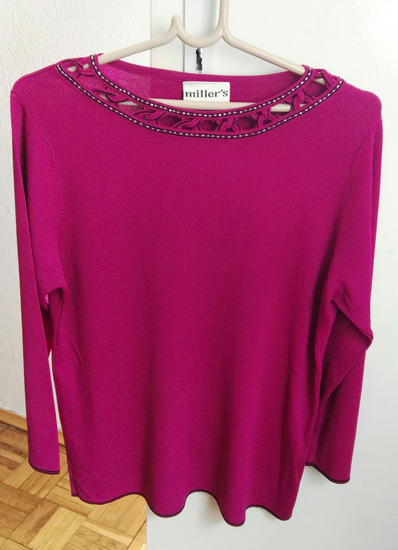 DIVNA REBRASTA BLUZA BOJE CIKLAME