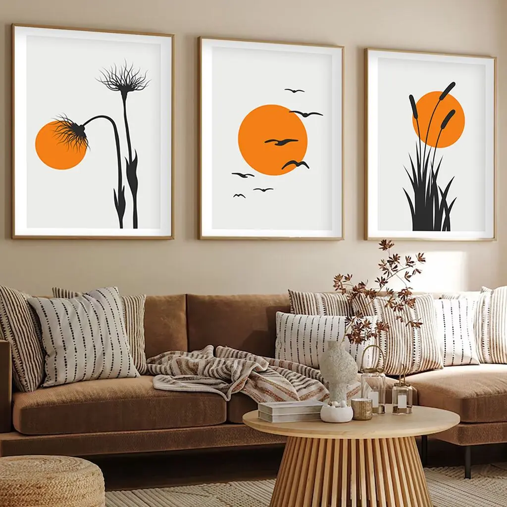 Wallity Dekorativna slika Huhu228, 50x35cm, 3 dela