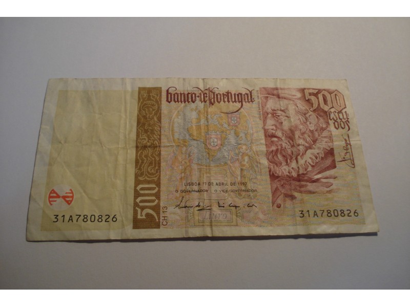 PORTUGAL - 500 ESCUDOSA - 1997