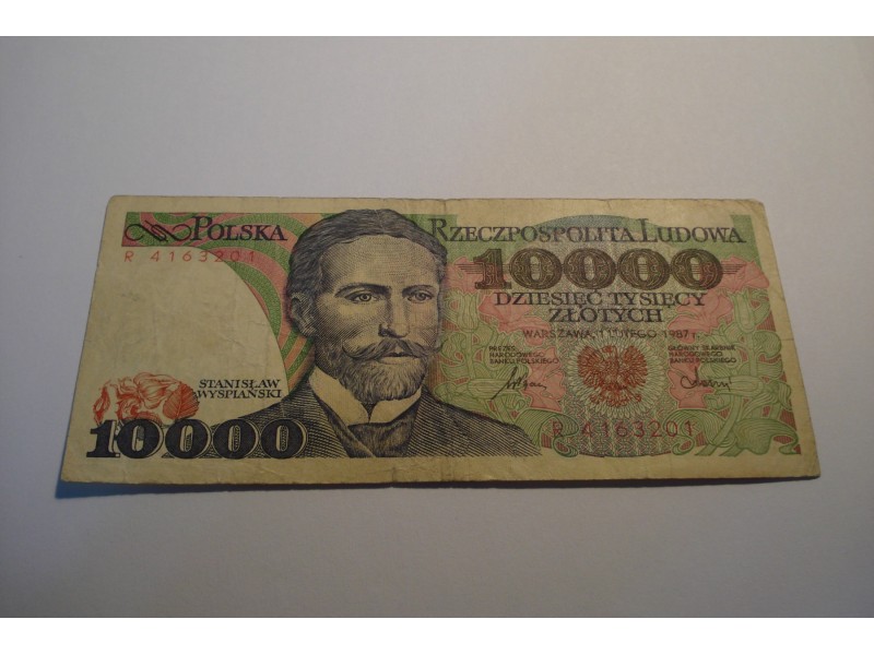 POLJSKA - 10 000 ZLOTA - 1987